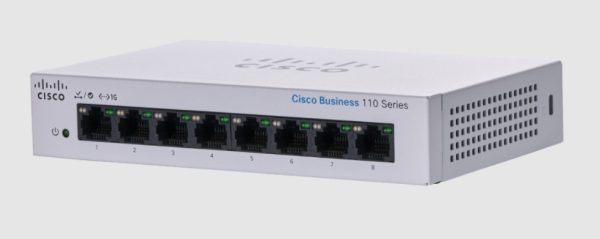 CISCO CBS UNMANAGED 8-PORT GIGABIT SWITCH DESKTOP Non POE CBS110-8T-D ...